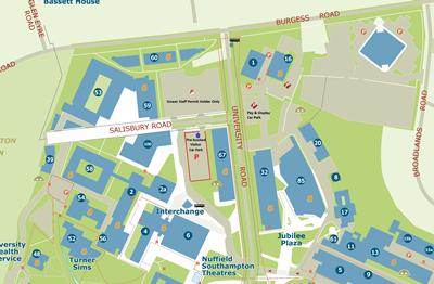 Southampton University Highfield Campus Map
