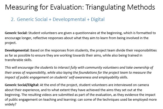 Planning your evaluation | Public Engagement with Research | University ...