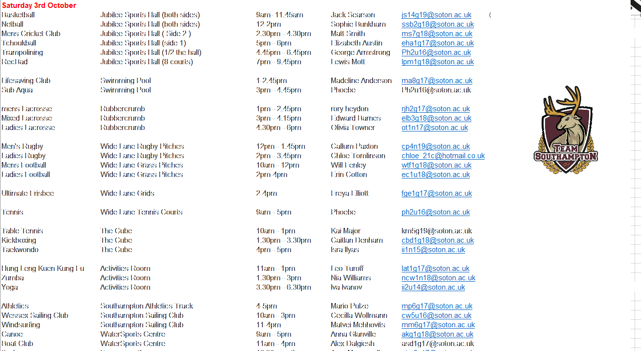 taster-sessions | Southampton Sport | University of Southampton